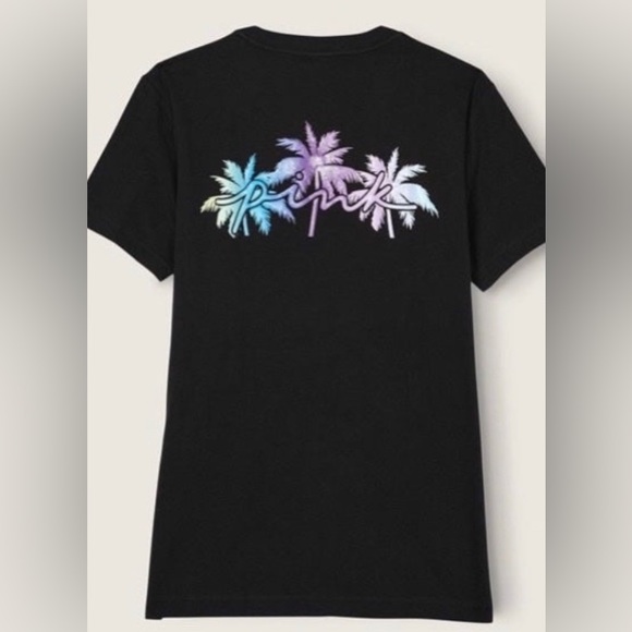 PINK Victoria's Secret | Tops | Pink Victoria Secret Palm Trees | Poshmark